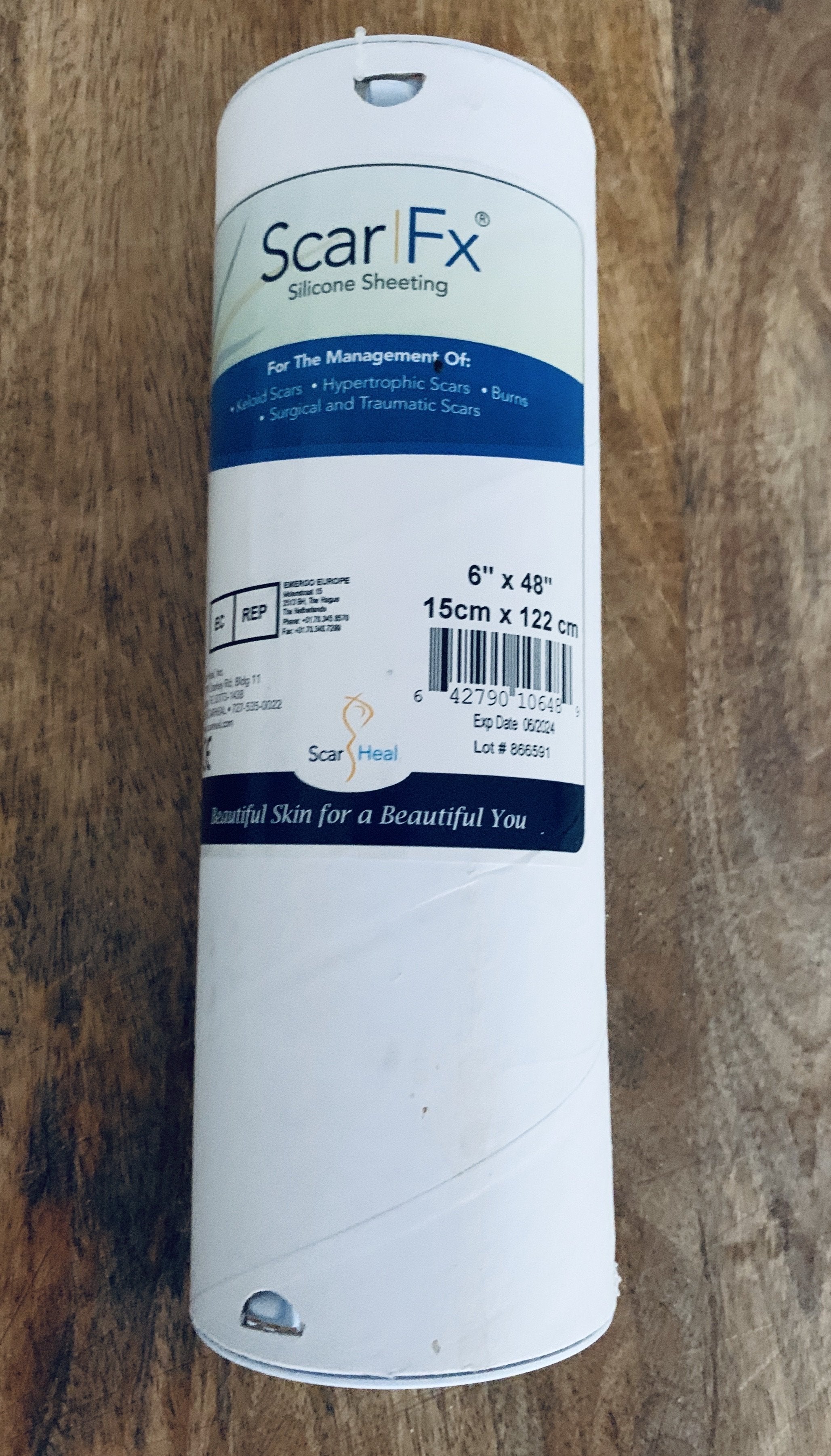 Scar Fx® Silicone Scar Sheeting Velcro Wrap 15cm x 122cm – HOPE